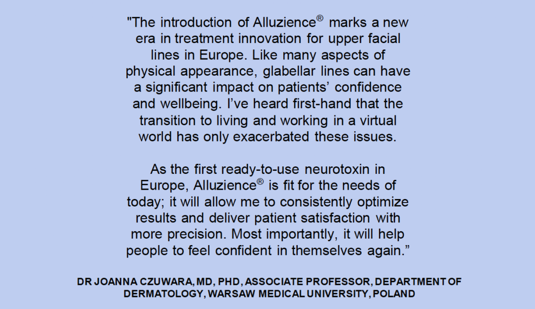 Alluzience®, the first ready-to-use BoNT-A neuromodulator, receives ...